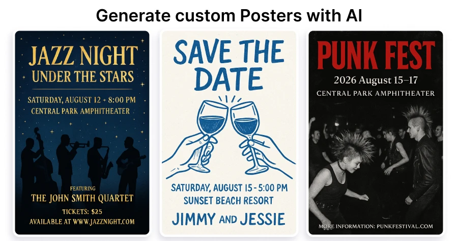 Generate Posters with AI : Instantly Create Stunning Event Posters ...